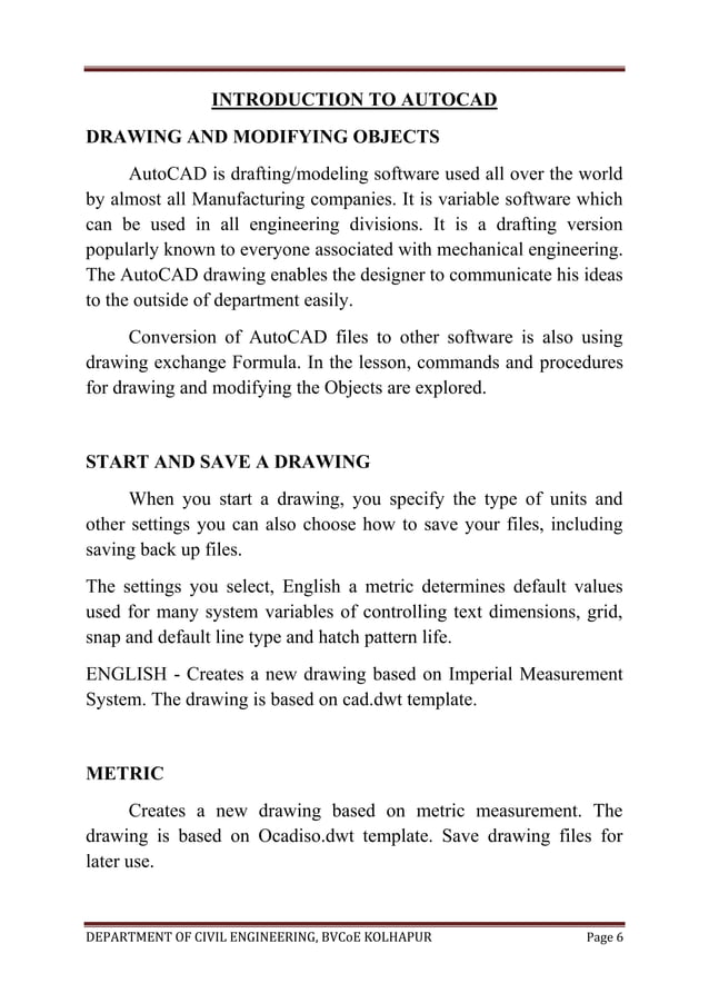 CAD lab manual.pdf | Drawing and Sketching | Arts and Crafts