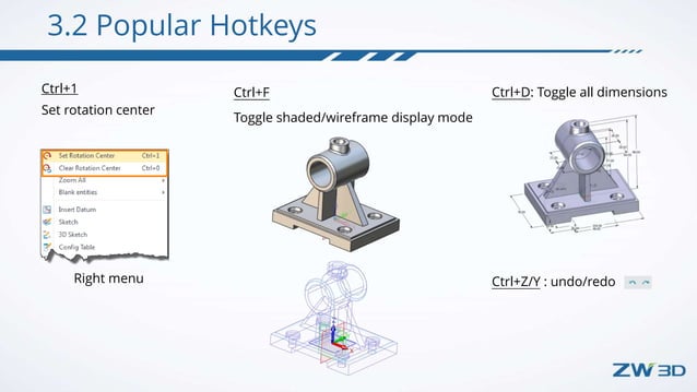 CAD Lesson1_ZW3D Cad_2023_For Education engineer | PPT | Operating Systems | Computer Software ...