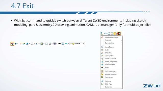 CAD Lesson1_ZW3D Cad_2023_For Education engineer | PPT | Operating Systems | Computer Software ...