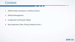 CAD Lesson1_ZW3D Cad_2023_For Education engineer | PPT