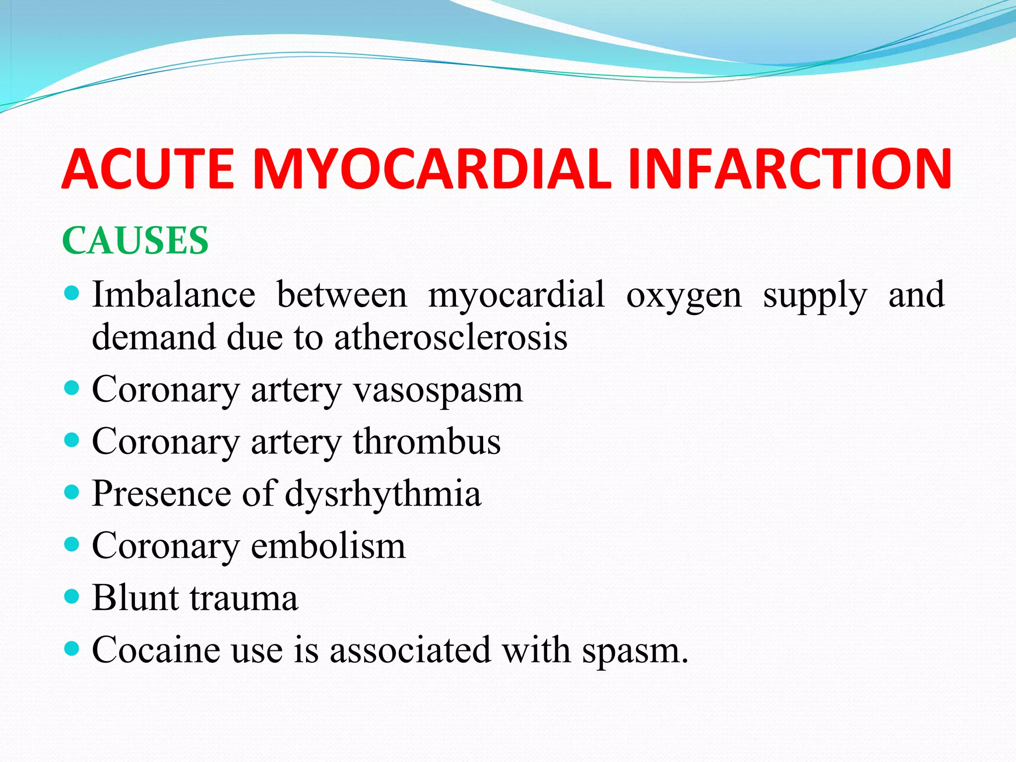CAD AND MI (CORONARY ARTERY DISEASE AND MYOCARDIAL INFARCTION) | PDF