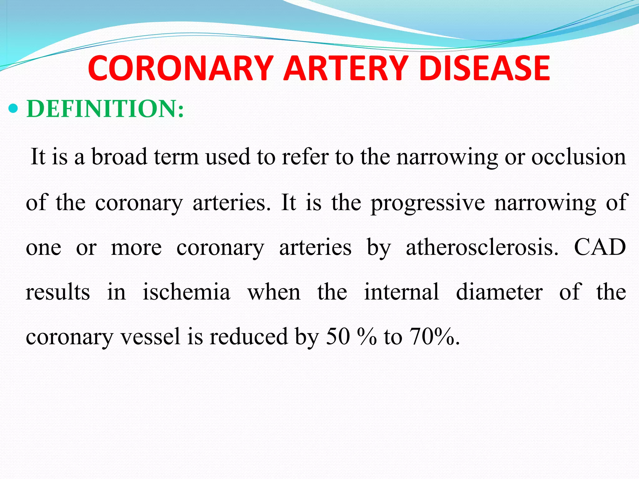 CAD AND MI (CORONARY ARTERY DISEASE AND MYOCARDIAL INFARCTION) | PDF