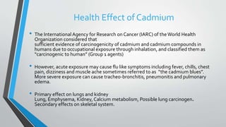 Cadmium toxicity abhi | PPTX