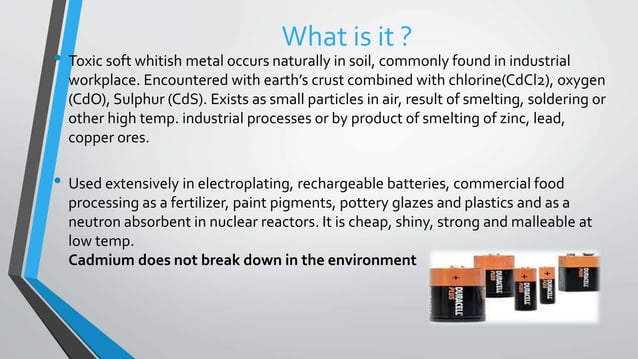 Cadmium toxicity abhi | PPTX