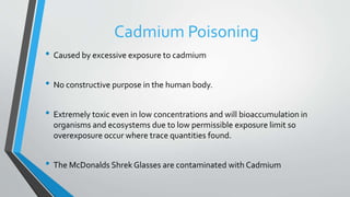 Cadmium toxicity abhi | PPTX