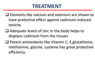 Cadmium Poisoning Symptoms
