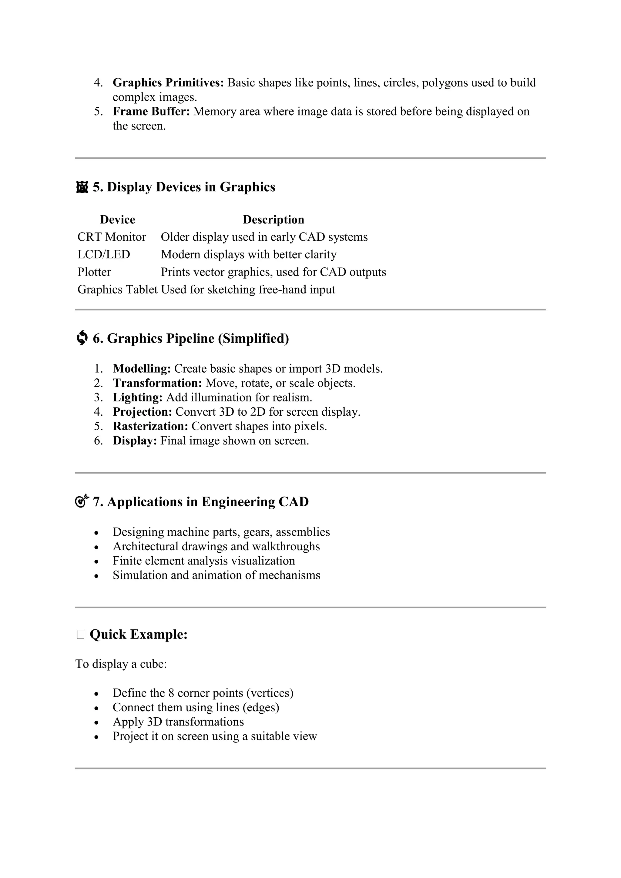 Module- I (CO-I) Fundamentals of Computer Graphics- Product cycle, sequential and concurrent ...