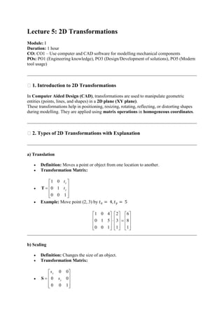 Module- I (CO-I) Fundamentals of Computer Graphics- Product cycle ...