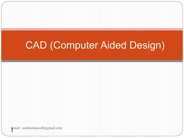 Cad notes | PPT