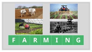 A lesson plan in agriculture: Common Farming tools and equipment | PPTX