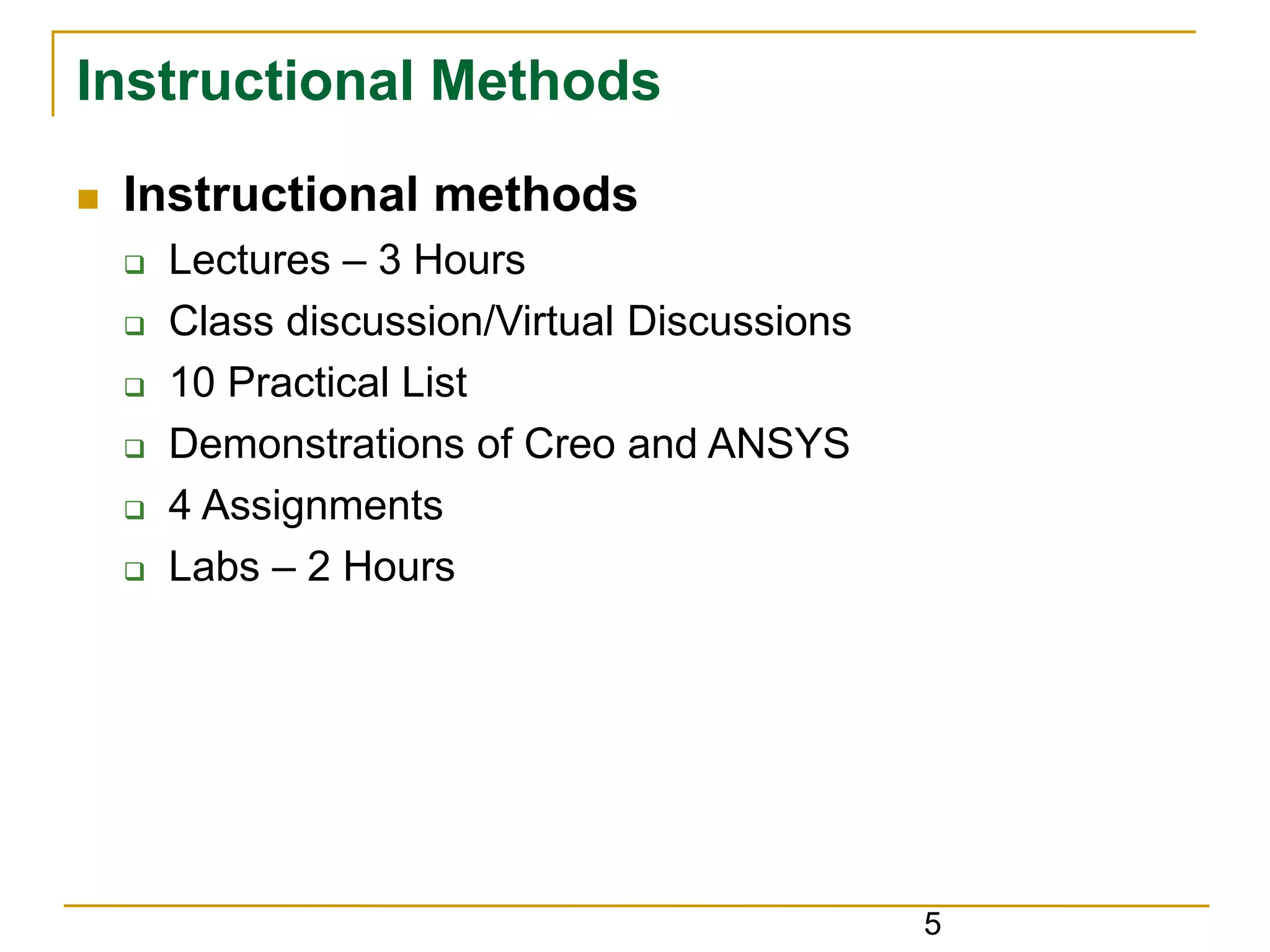 Introduction To Computer Aided Design Ppt 3 D Graphics Computer Software And Applications