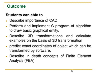 Introduction to Computer Aided Design | PPT