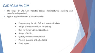 CAD PPT computer aided design for engineering | PPTX