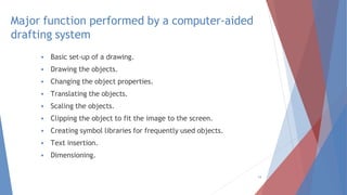CAD PPT computer aided design for engineering | PPTX