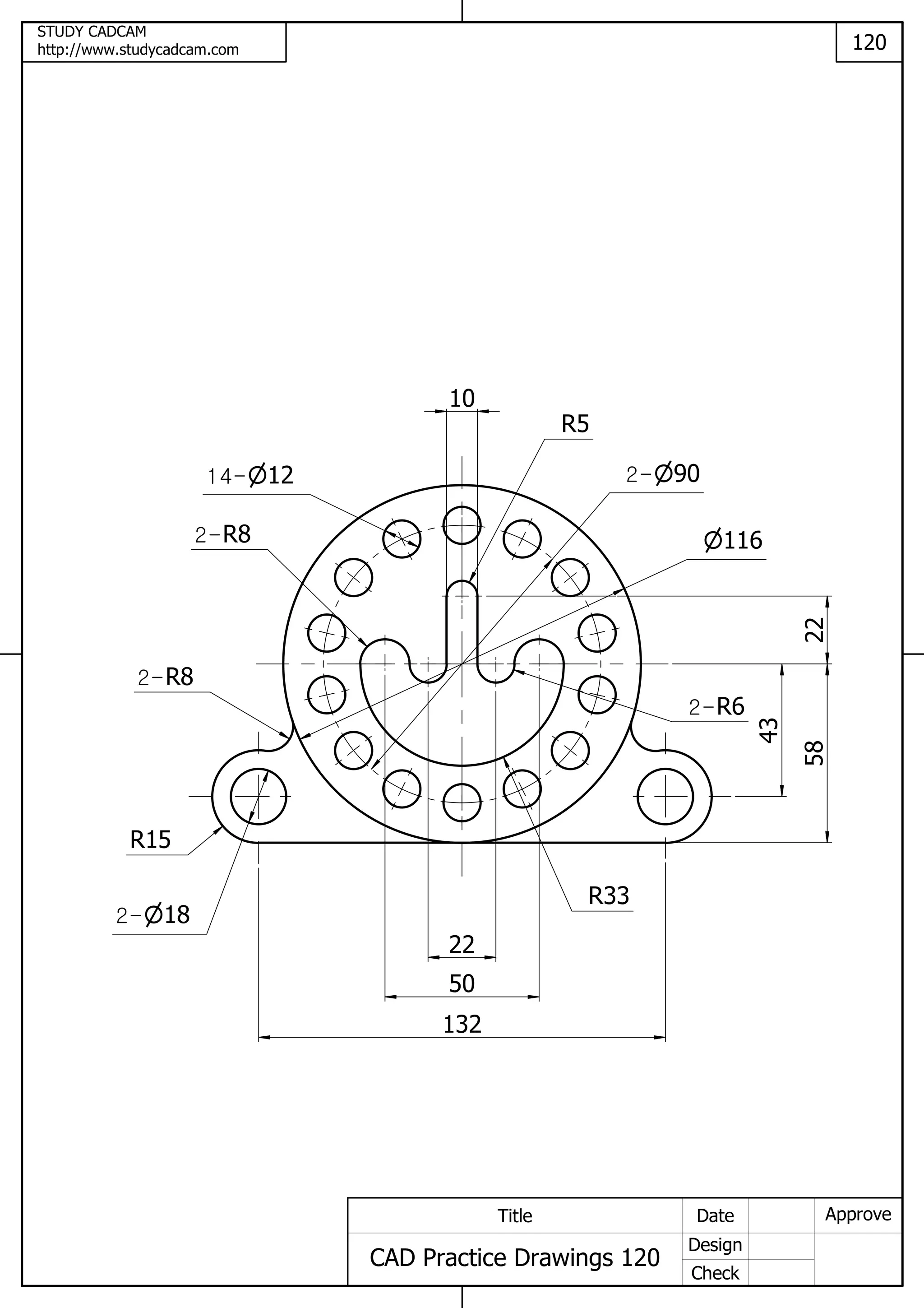 Cad practice drawings 111 120 | PDF
