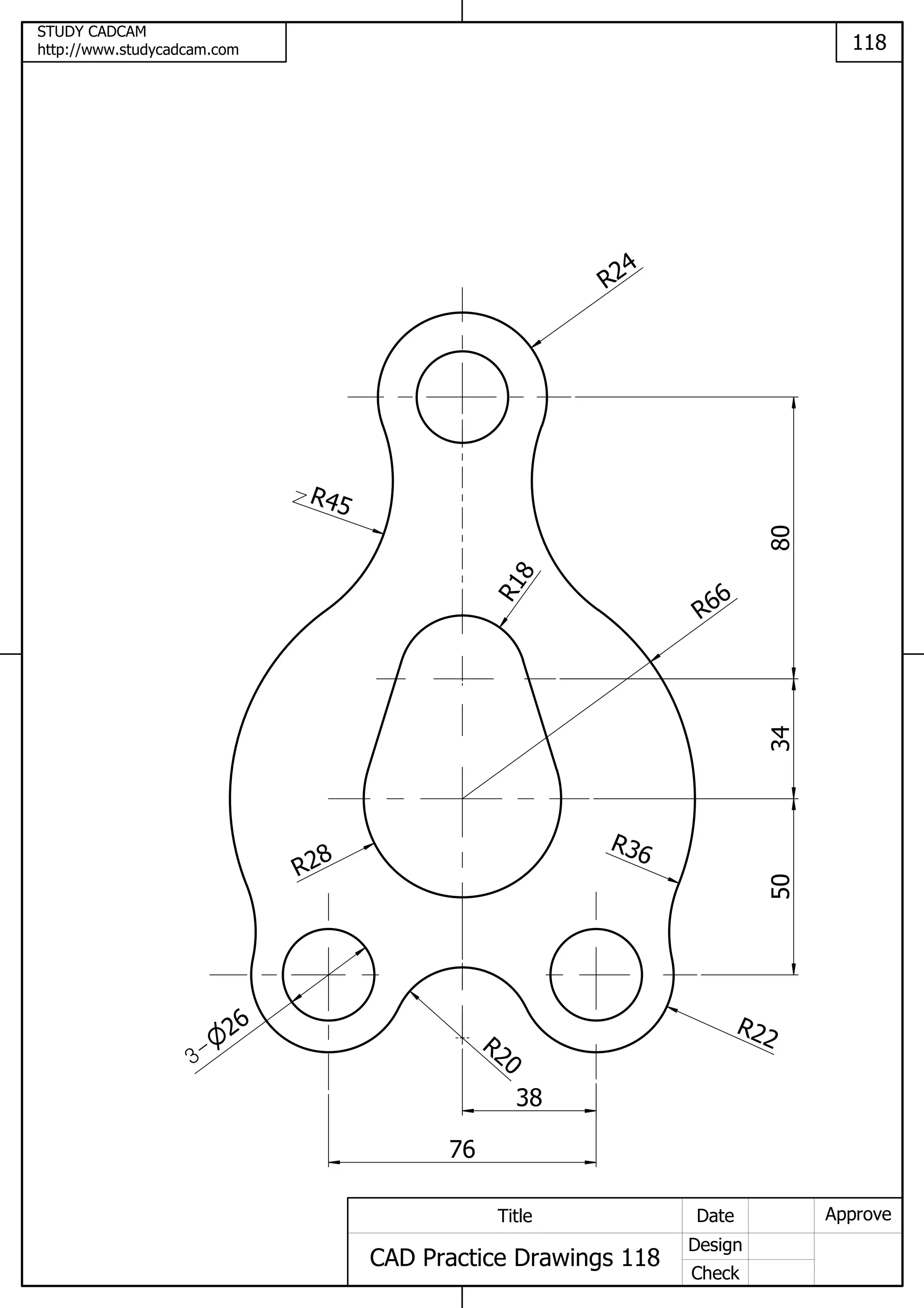 Cad practice drawings 111 120 | PDF
