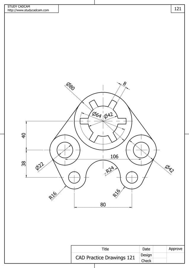 Autocad 2d Drawings For Practice