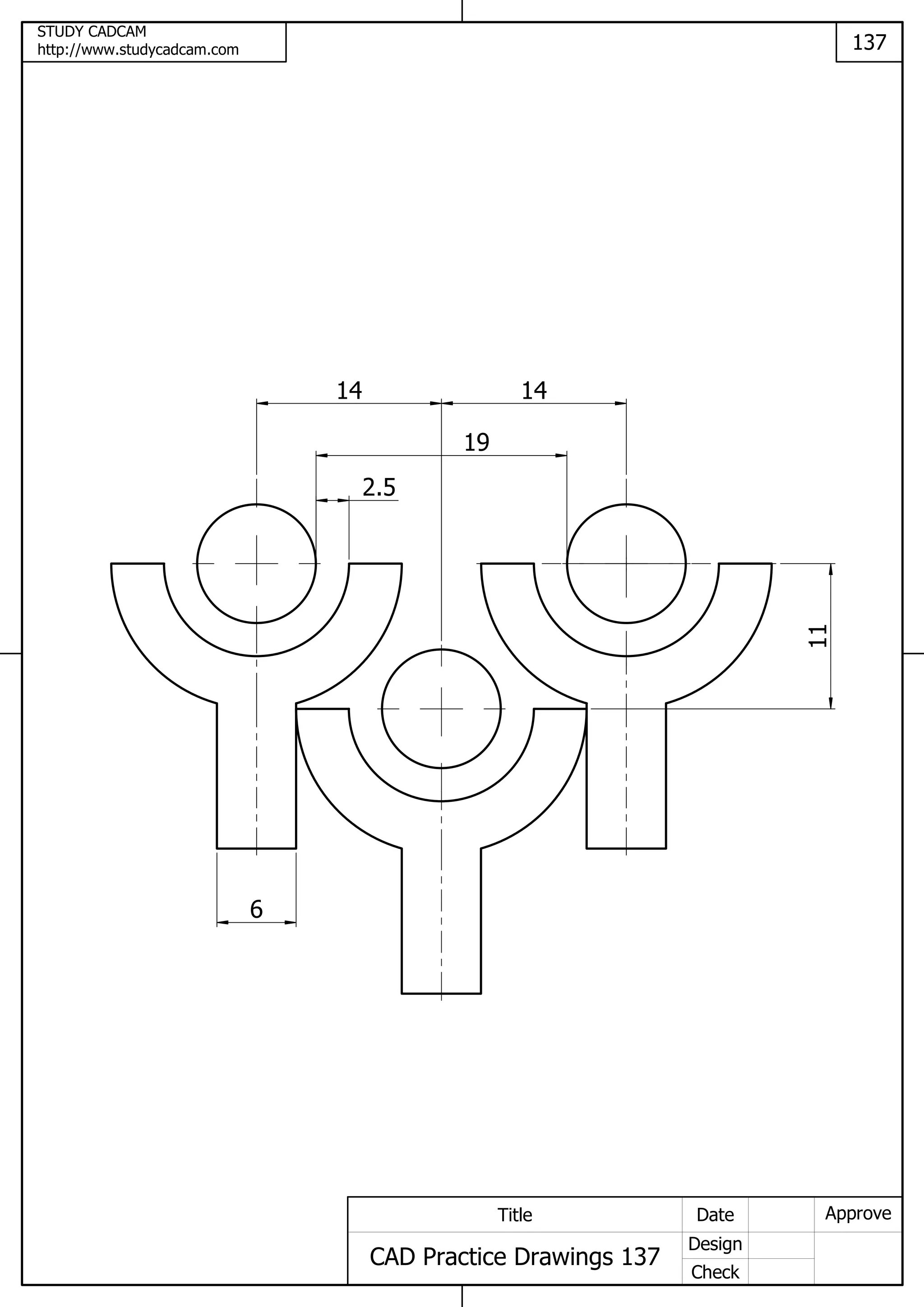 Cad practice drawings 131 140 | PDF