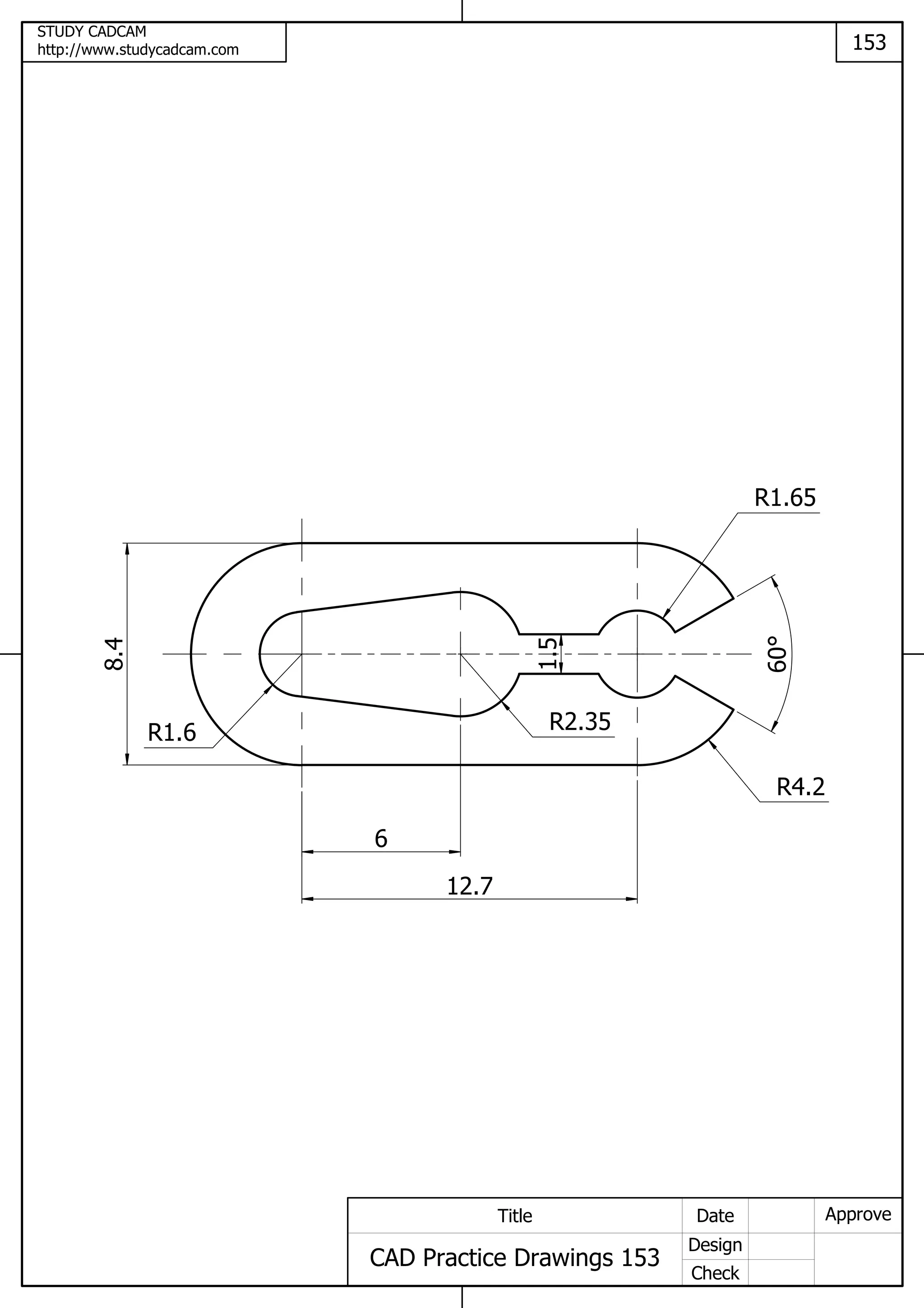 Cad practice drawings 151 160 | PDF