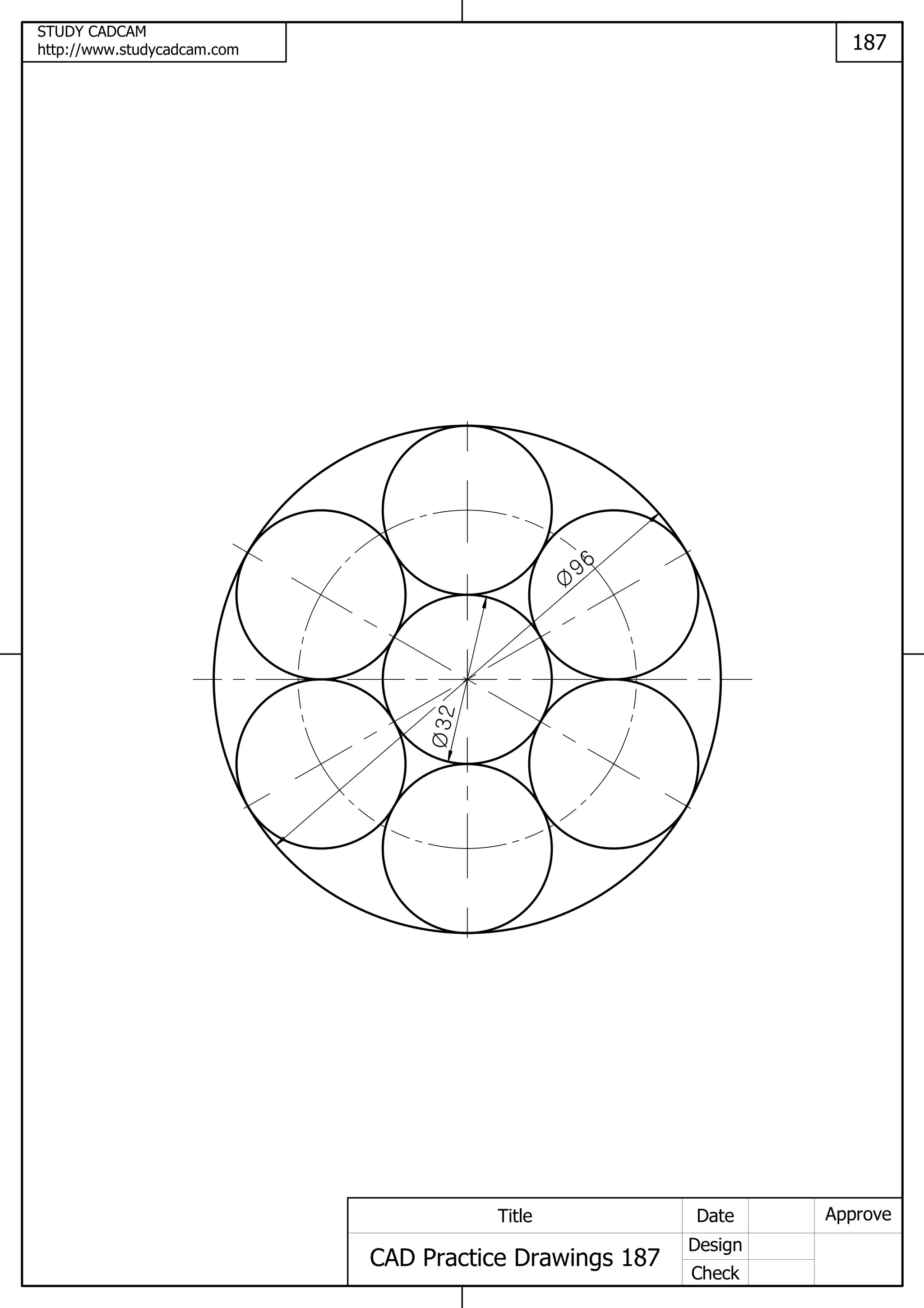 Cad practice drawings 181 189 | PDF