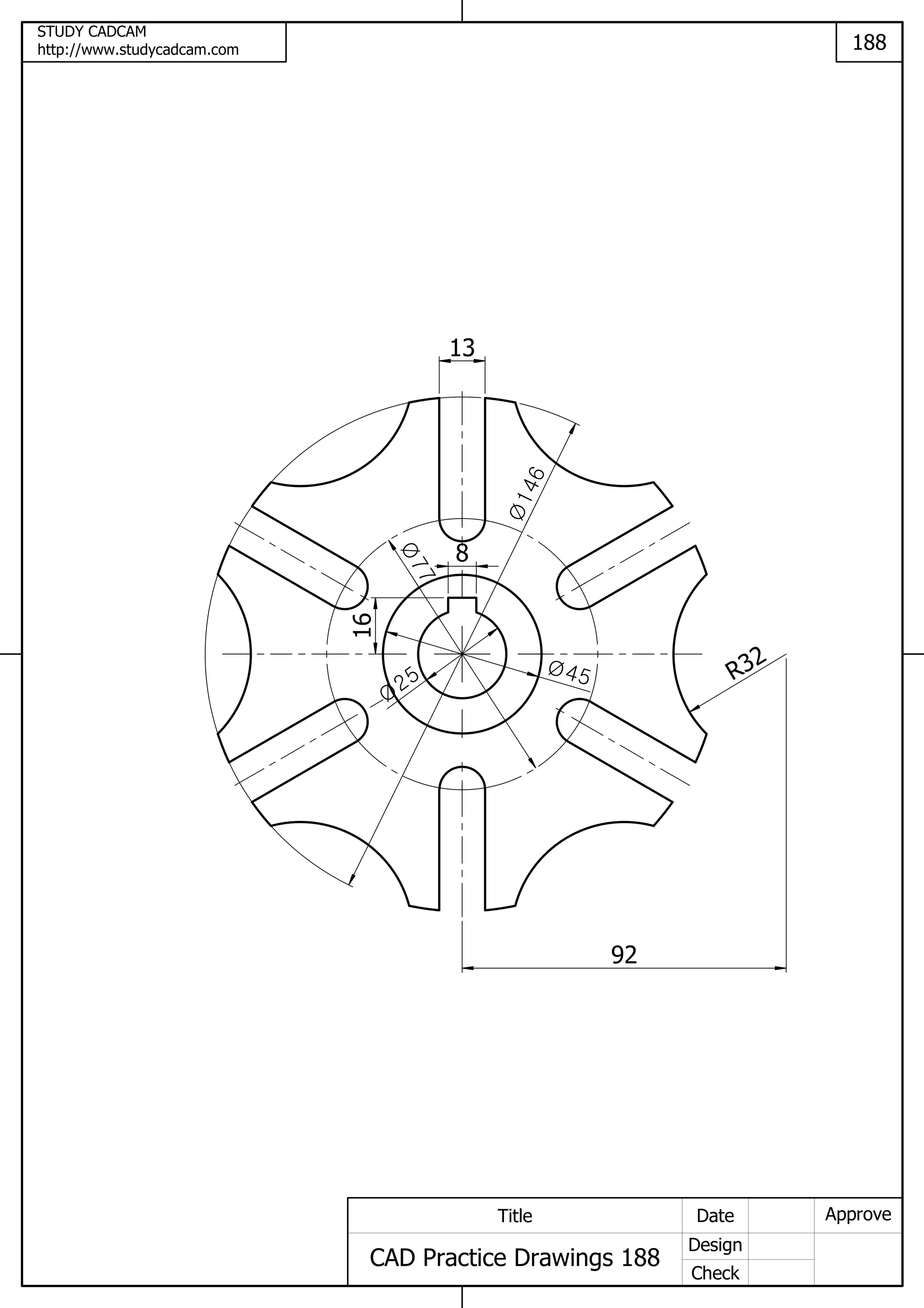 Cad practice drawings 181 189 | PDF