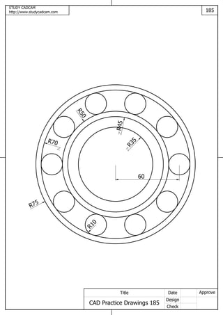 Cad practice drawings 181 189 | PDF