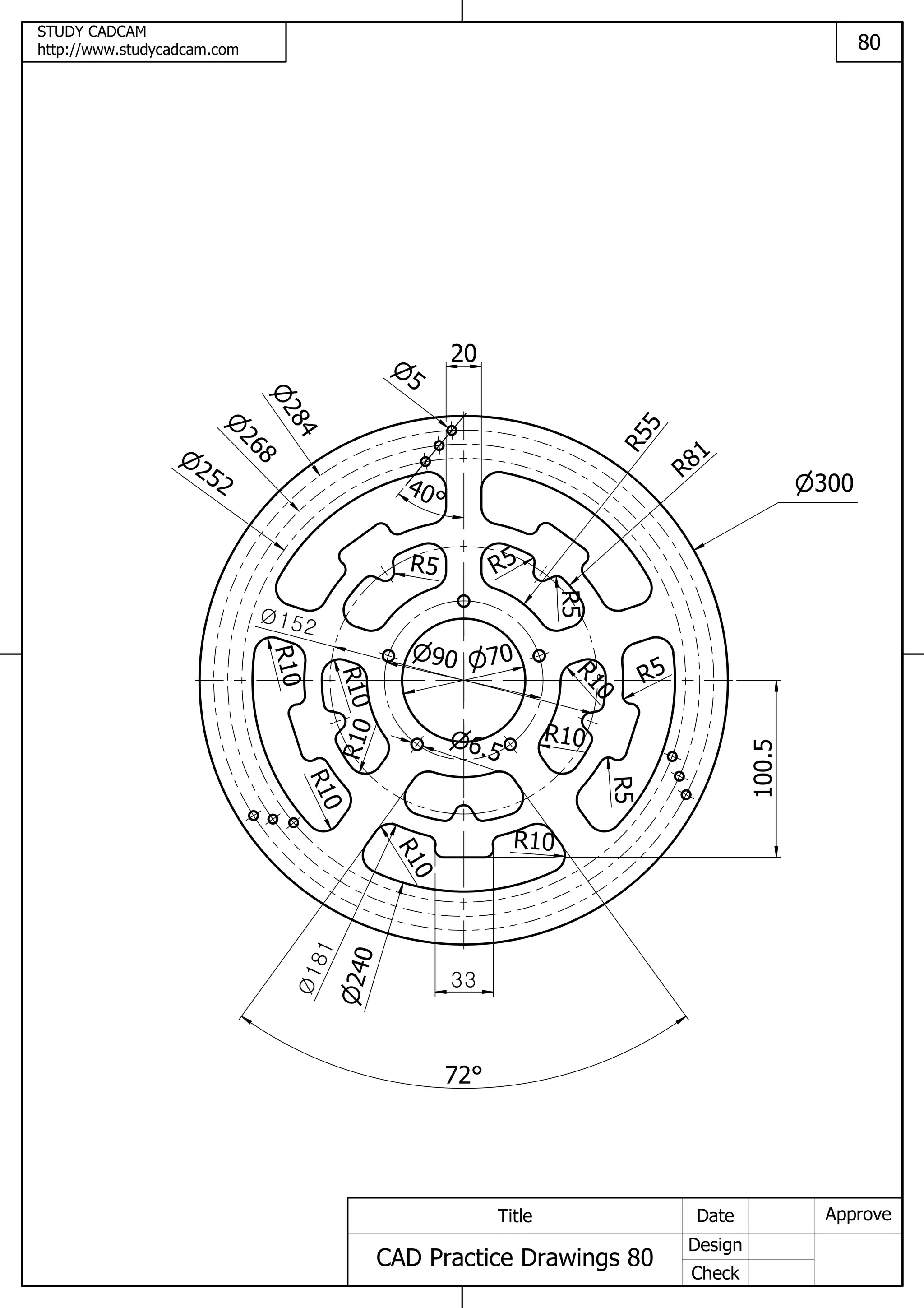 Cad practice drawings 71 80 | PDF
