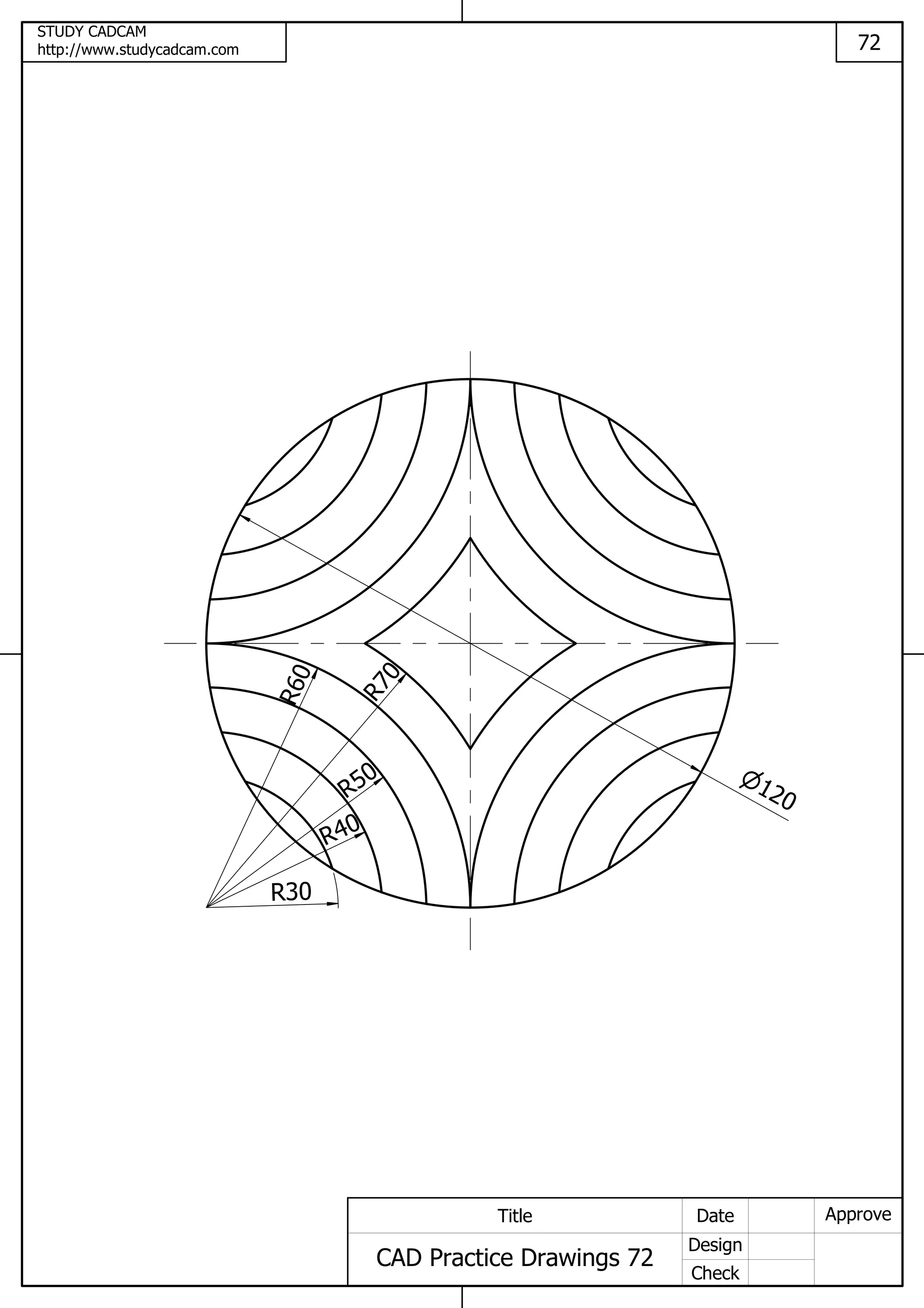 Cad practice drawings 71 80 | PDF