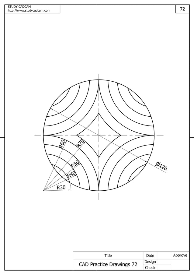 Cad practice drawings 71 80 | PDF