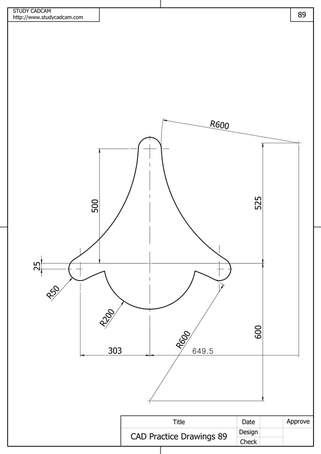 Cad practice drawings 81 90 | PDF
