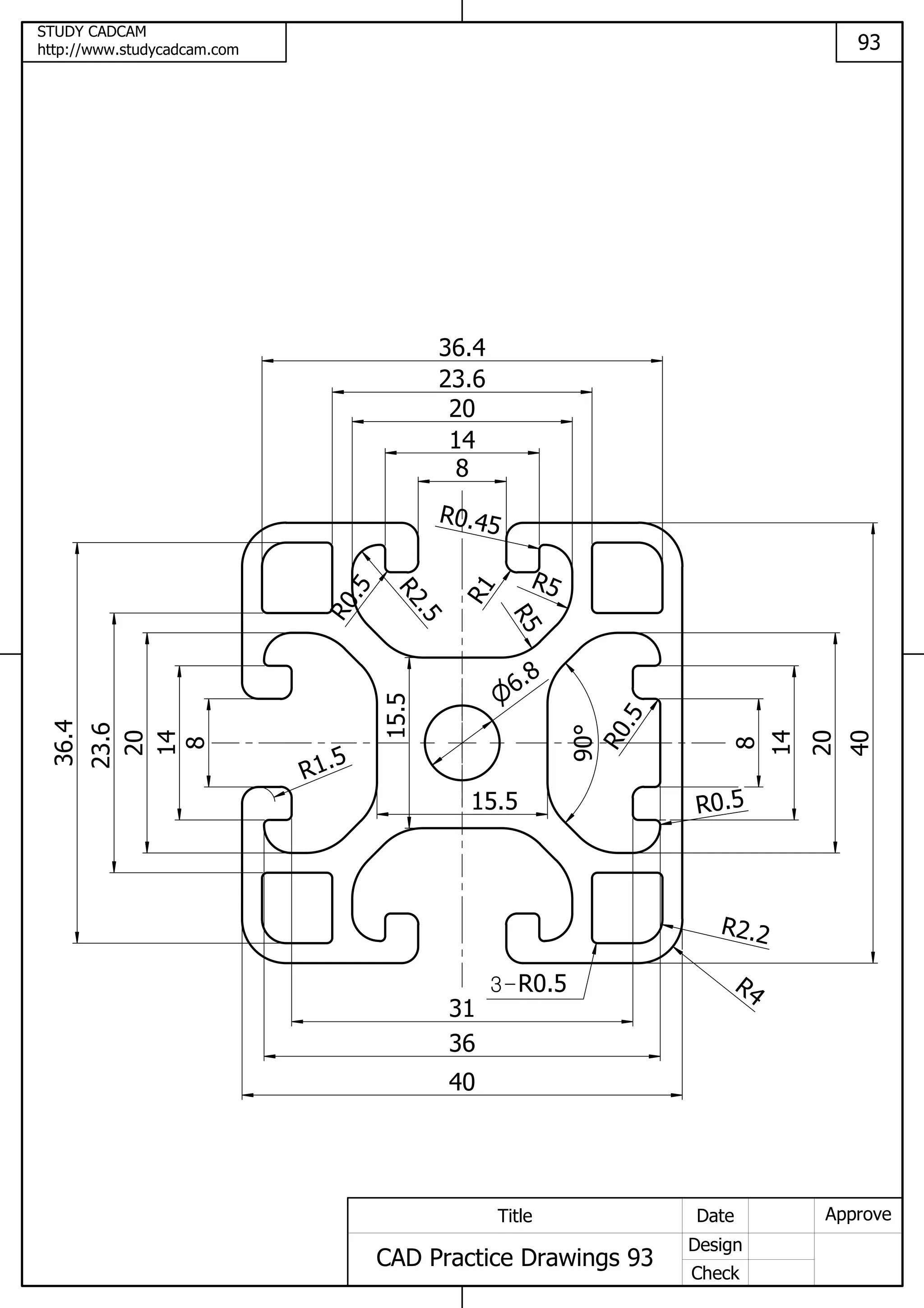 Cad practice drawings 91 100 | PDF