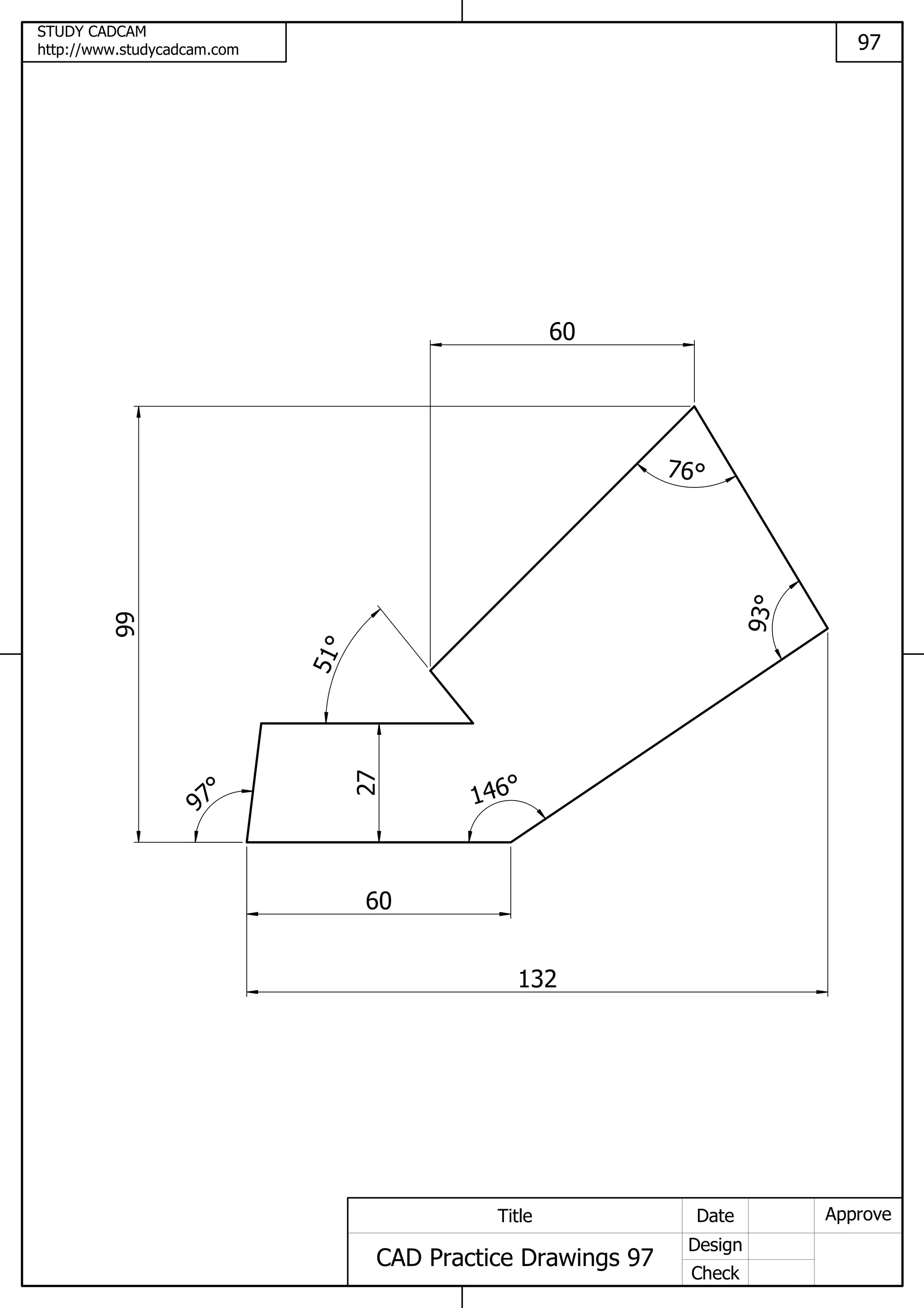 Cad practice drawings 91 100 | PDF