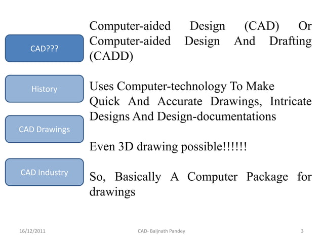 CAD presentation | PPTX | Technology & Computing