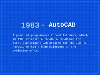 Introduction to CAD and CAD software | PPTX