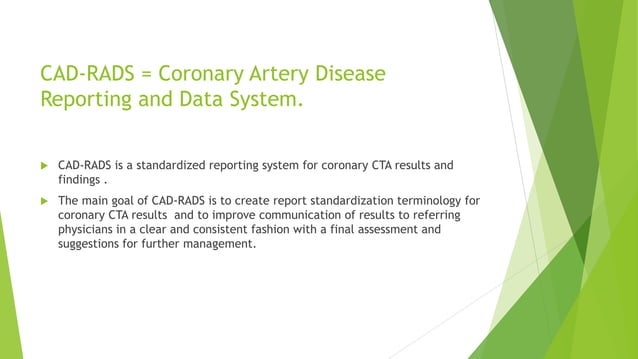 CAD RADS | PPTX | Heart and Cardiovascular Diseases | Diseases and ...