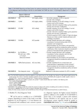 CAD RADS: Coronary Artery | PDF