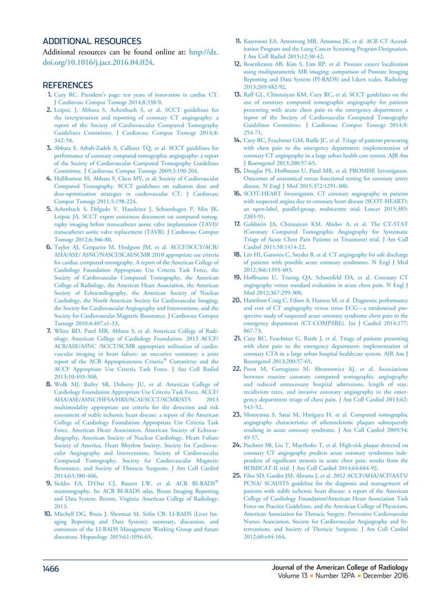 CAD RADS: Coronary Artery | PDF
