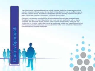 Cadres Presentation | PPTX