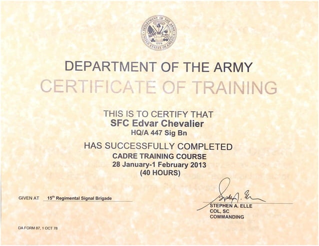 CADRE Training Course | PDF
