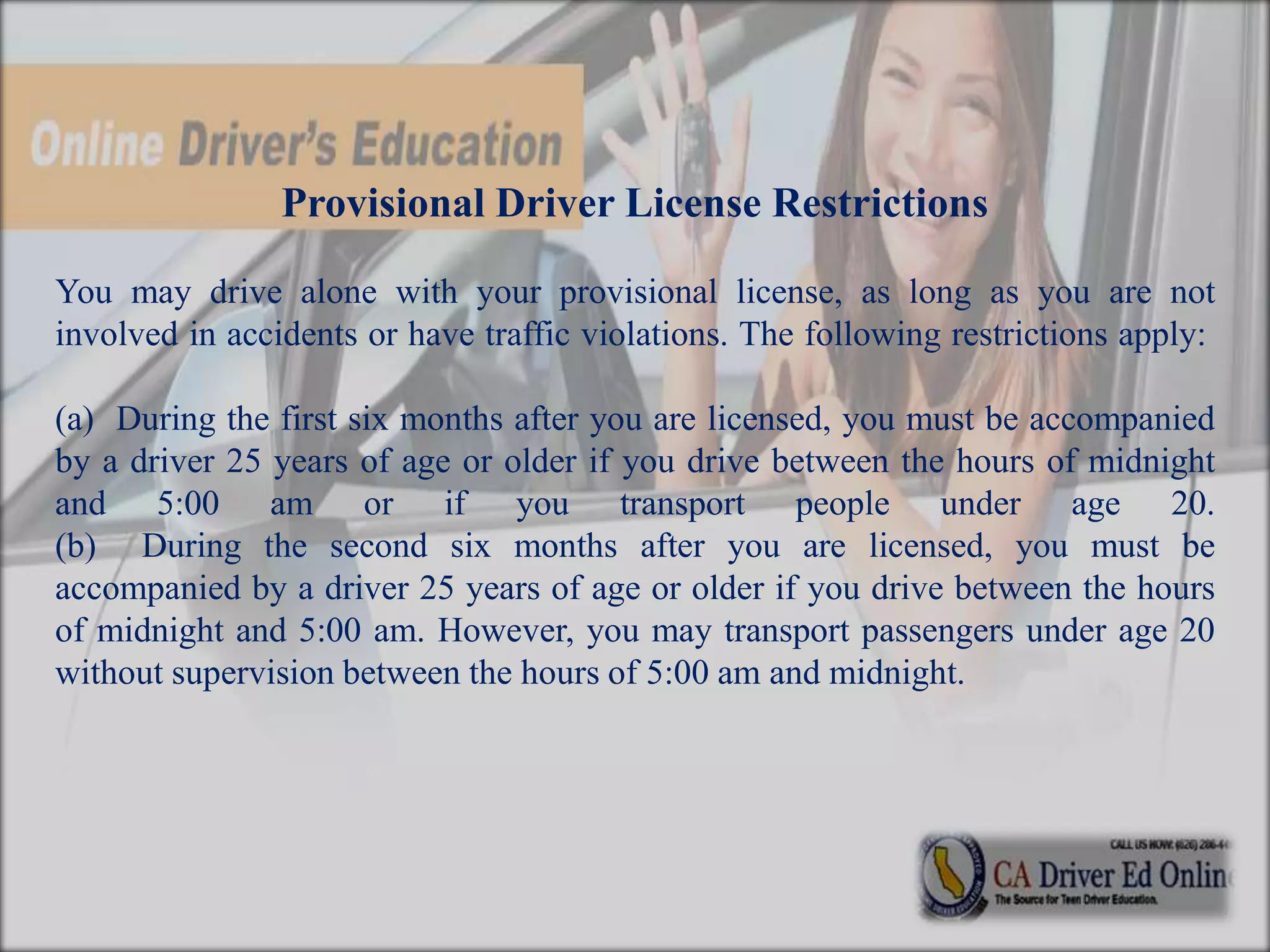 Ca driver ed online | PPTX
