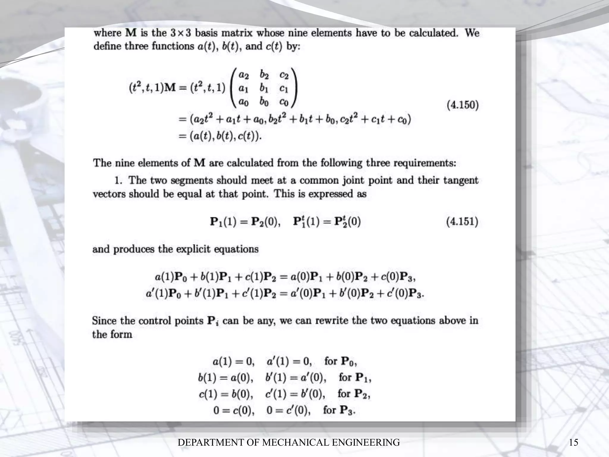 HERMITE CURVES AND B SPLINES | PPTX