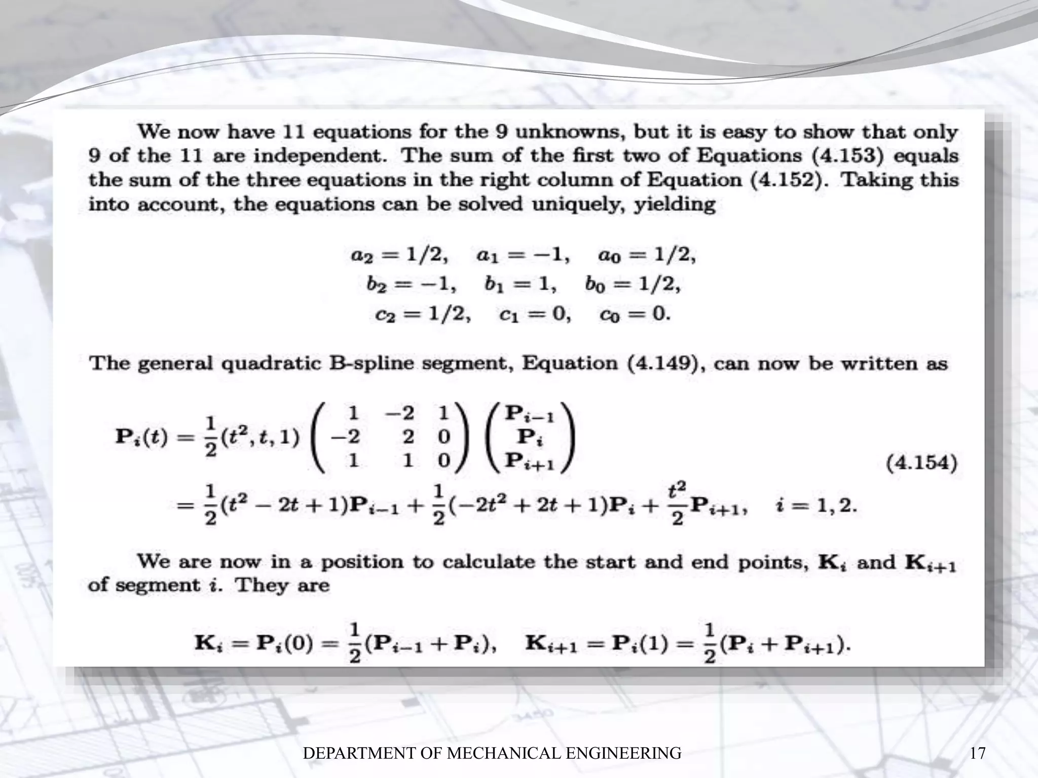 HERMITE CURVES AND B SPLINES | PPTX
