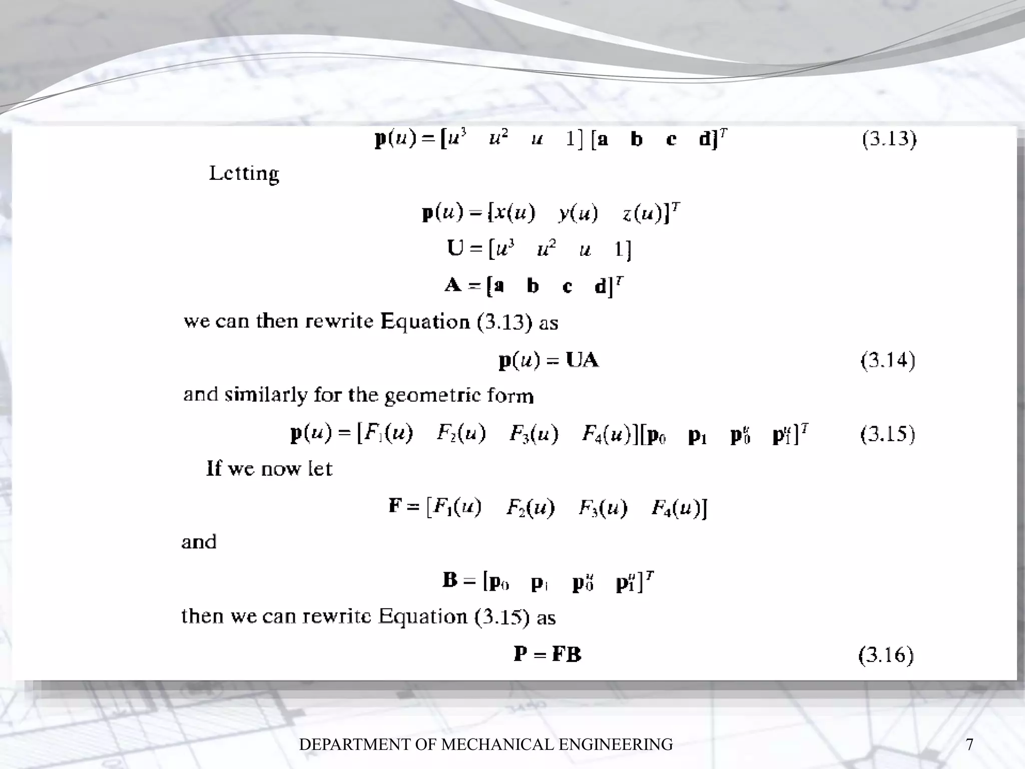 HERMITE CURVES AND B SPLINES | PPTX