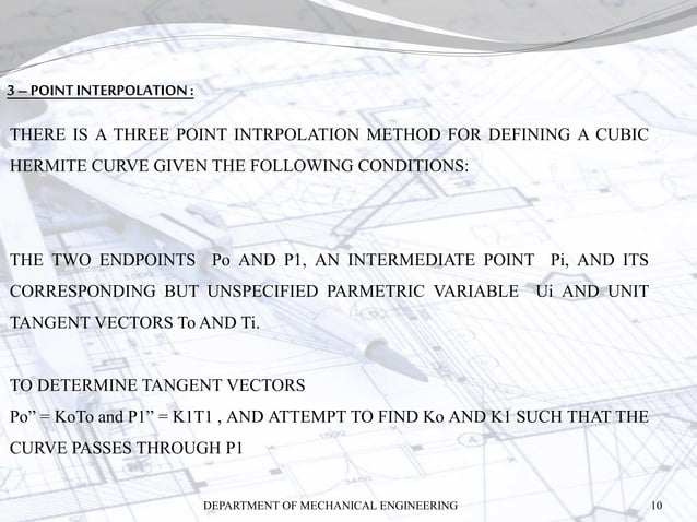 HERMITE CURVES AND B SPLINES | PPTX