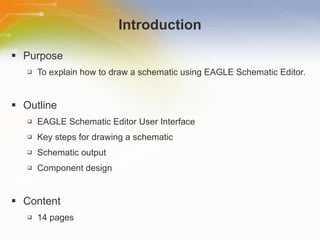 Build Your Own PCB with EAGLE II - Drawing a Schematic | PPT