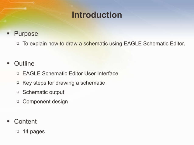 Build Your Own PCB with EAGLE II - Drawing a Schematic | PPT