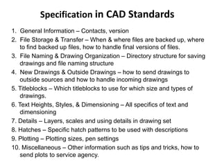 Cad standards guideline | PPTX