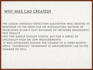 CAD -- CUSUM Anomaly Detection | PPT