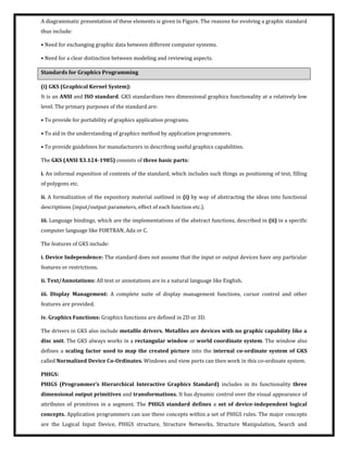 Graphics Standards and Algorithm | PDF