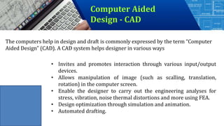 Computer Aided Design - Unit I Introduction | PPTX | Computing | Technology & Computing